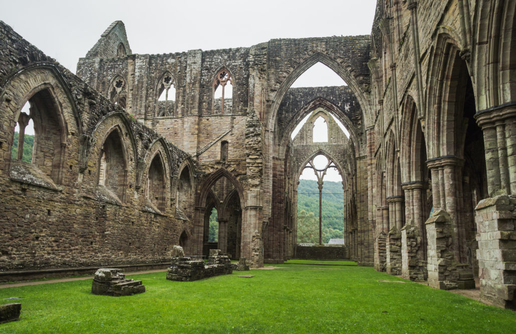 Ruins of Tintern Abbey from the 12th C. in Wales - Onward Travel