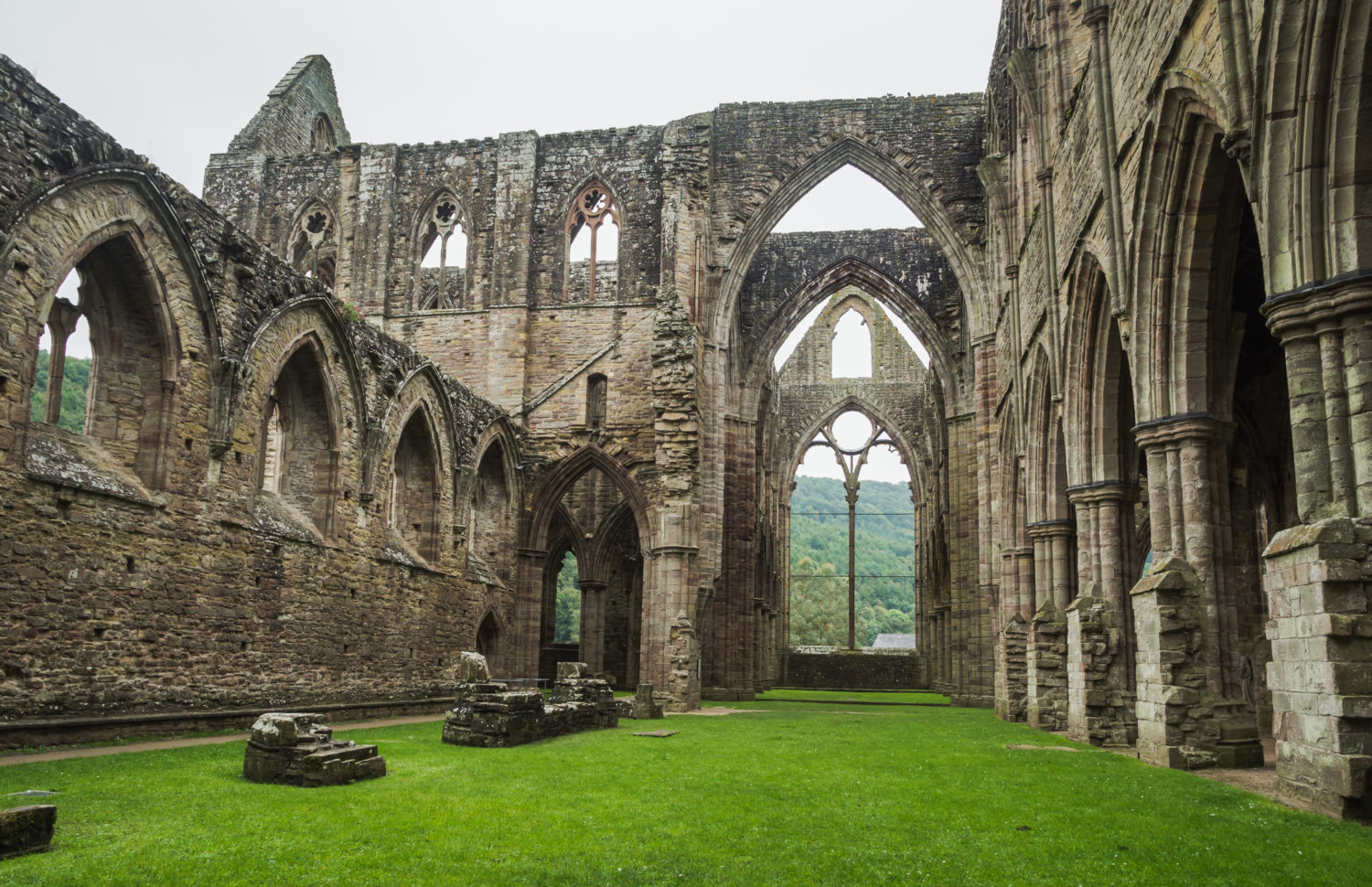 Ruins of Tintern Abbey from the 12th C. in Wales - Onward Travel